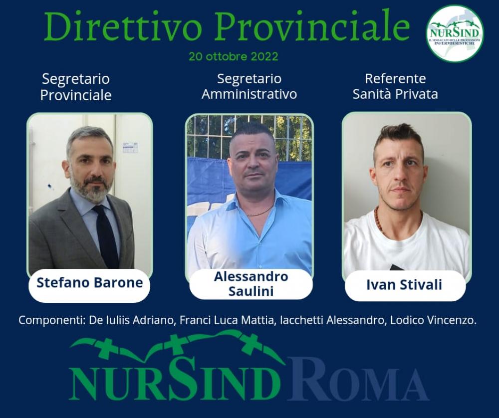 Rinnovato direttivo NurSind Roma. Stefano Barone resta al timone del ...
