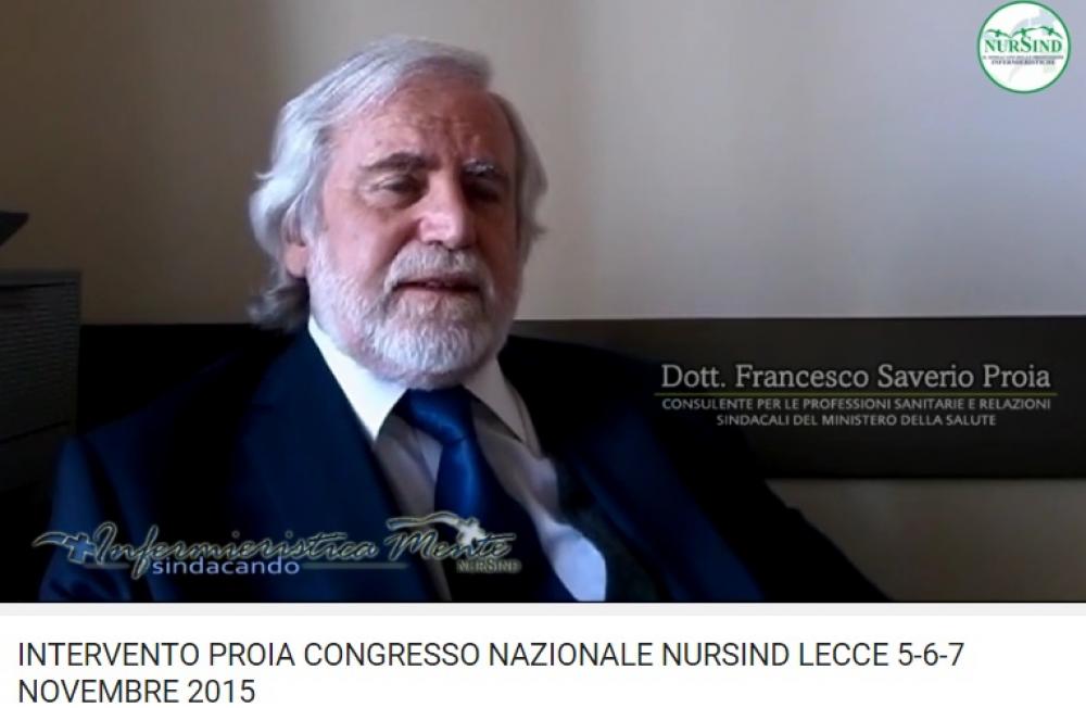VIDEO. Francesco Saverio Proia sulla "questione infermieristica" nel ...